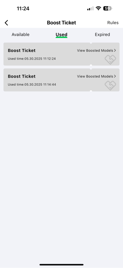 #firstusedboostticket This was my first used boost ticket. I printed ...