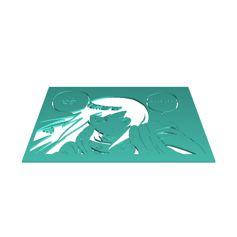 Free Other STL Download - Hinata Hyuga stencil 2by SMT_M 🦊