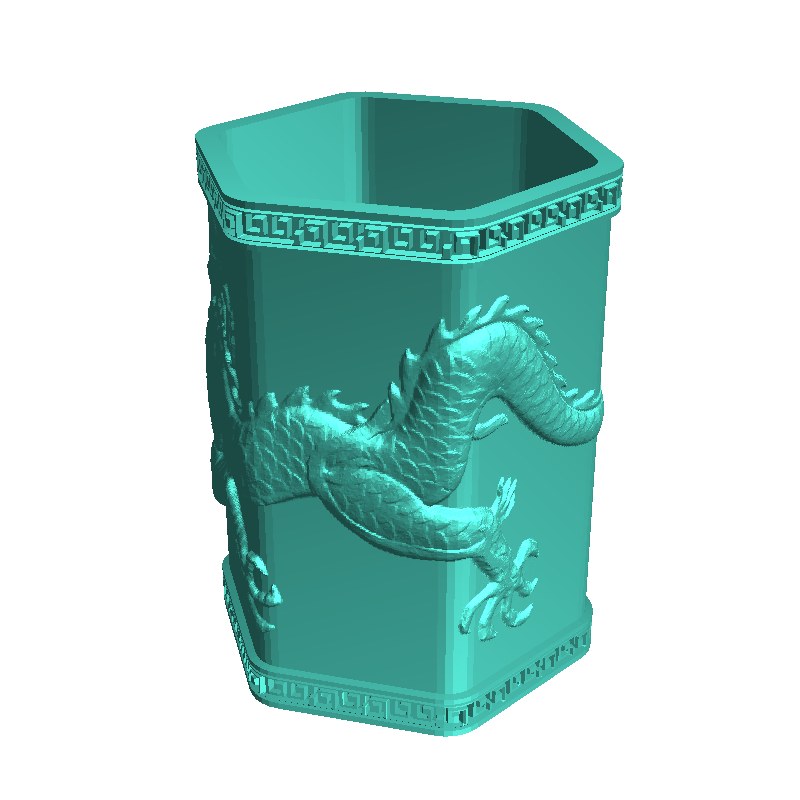 Free Digital Art STL Download - Dragon pen/tool holderby Rich fpv