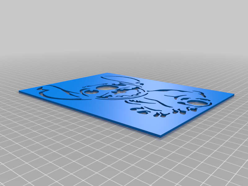 Free Digital Art STL Download - Stitch stencil 4by SMT_M 🦊