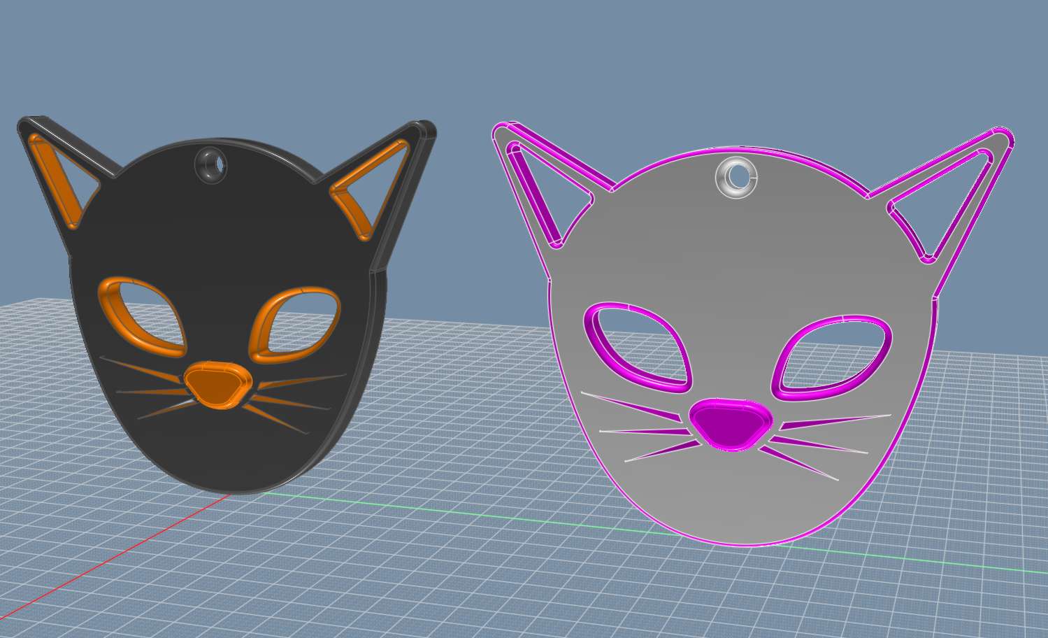Cat keychain | 3D models download | Creality Cloud