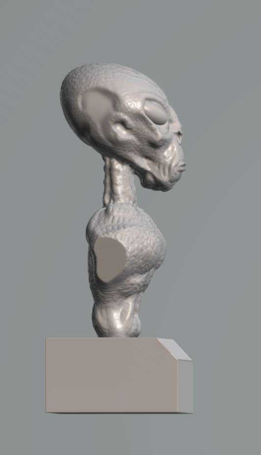 alien bust | 3D models download | Creality Cloud
