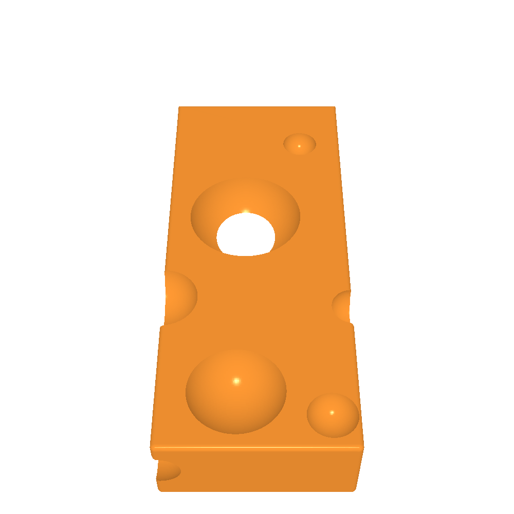 3D Printer Files | 3MF File | door stoper cheese | Creality Cloud