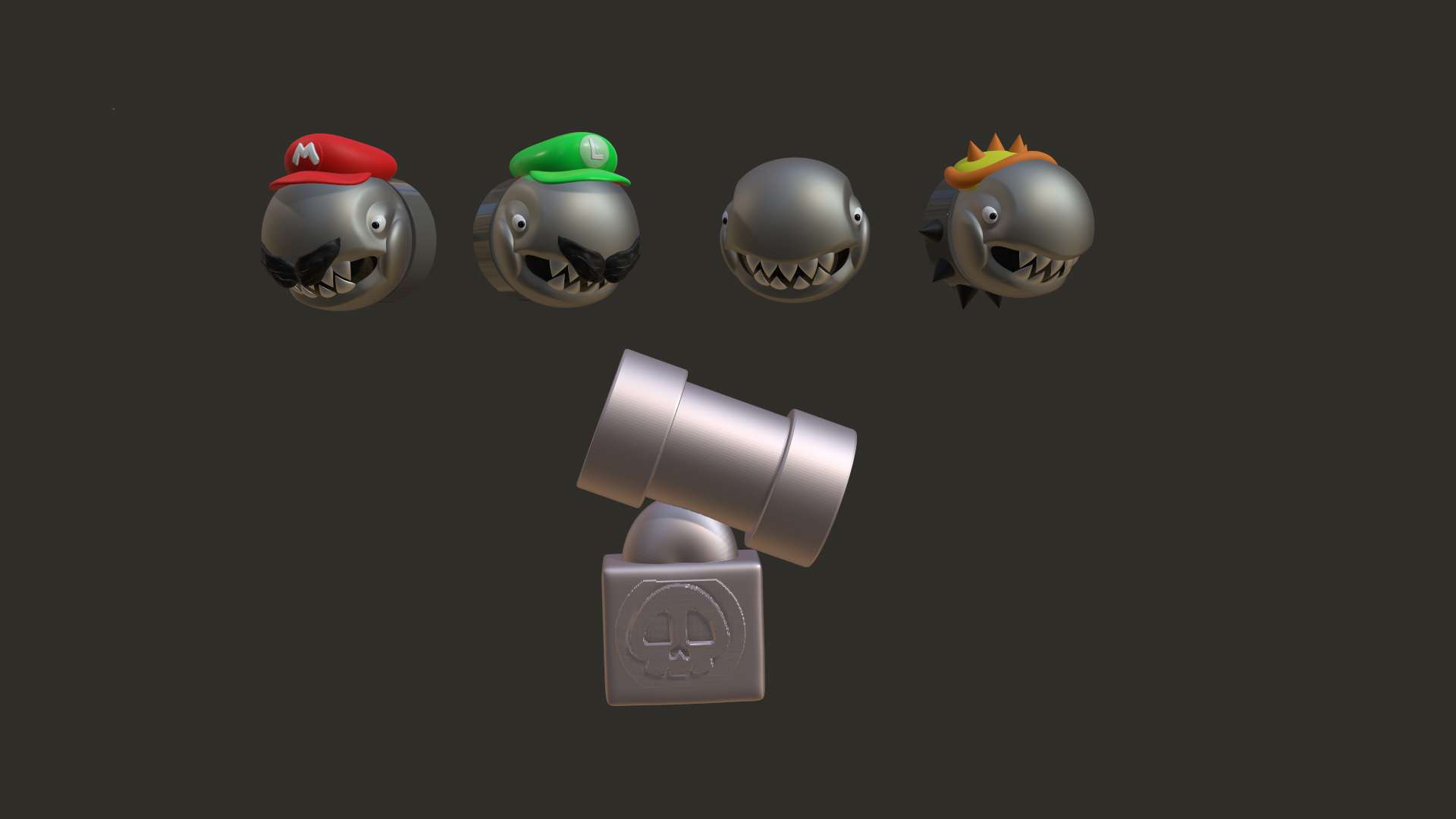 The Inspired Mario Bros Bullet Collection Set | 3D models download ...