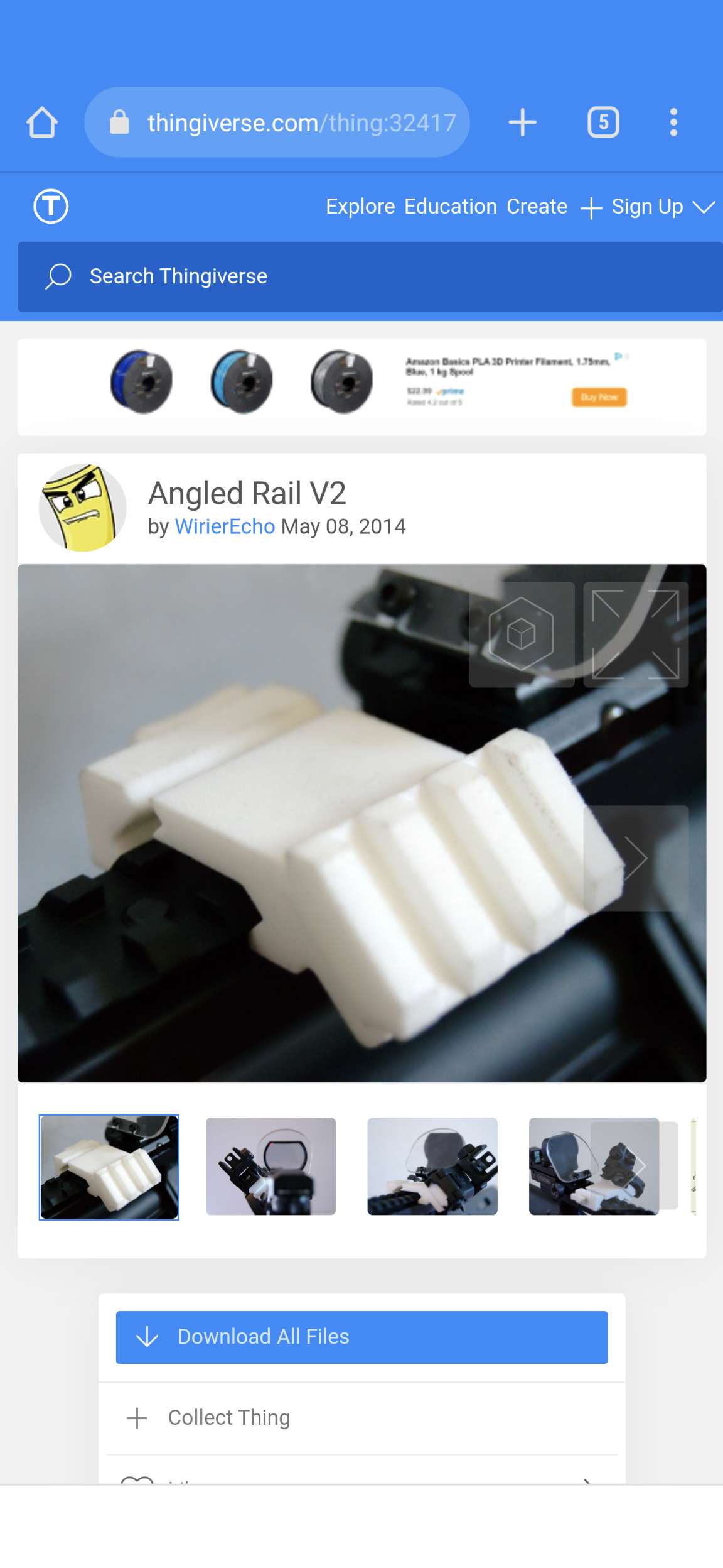 angled rail airsoft | 3D models download | Creality Cloud