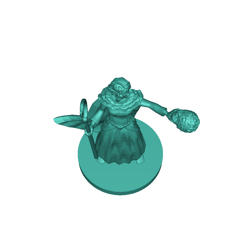 Free Characters & Creatures STL Download - female elf druid by Sergiu ...