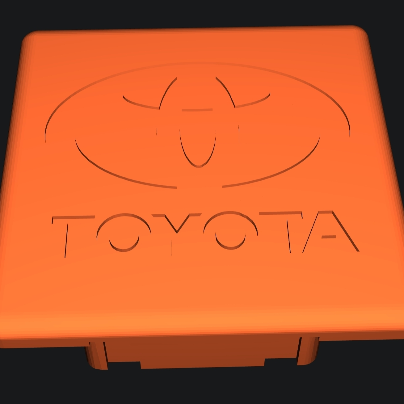 Free Other STL Download - hitch cover Toyotaby user5631497932