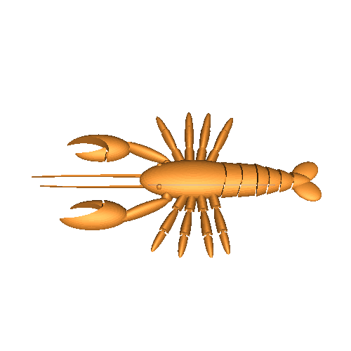 Free Characters & Creatures STL Download - Articulated Lobsterby ...