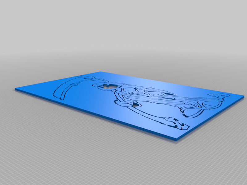 Free Digital Art STL Download - Reaper stencil 7by SMT_M 🦊