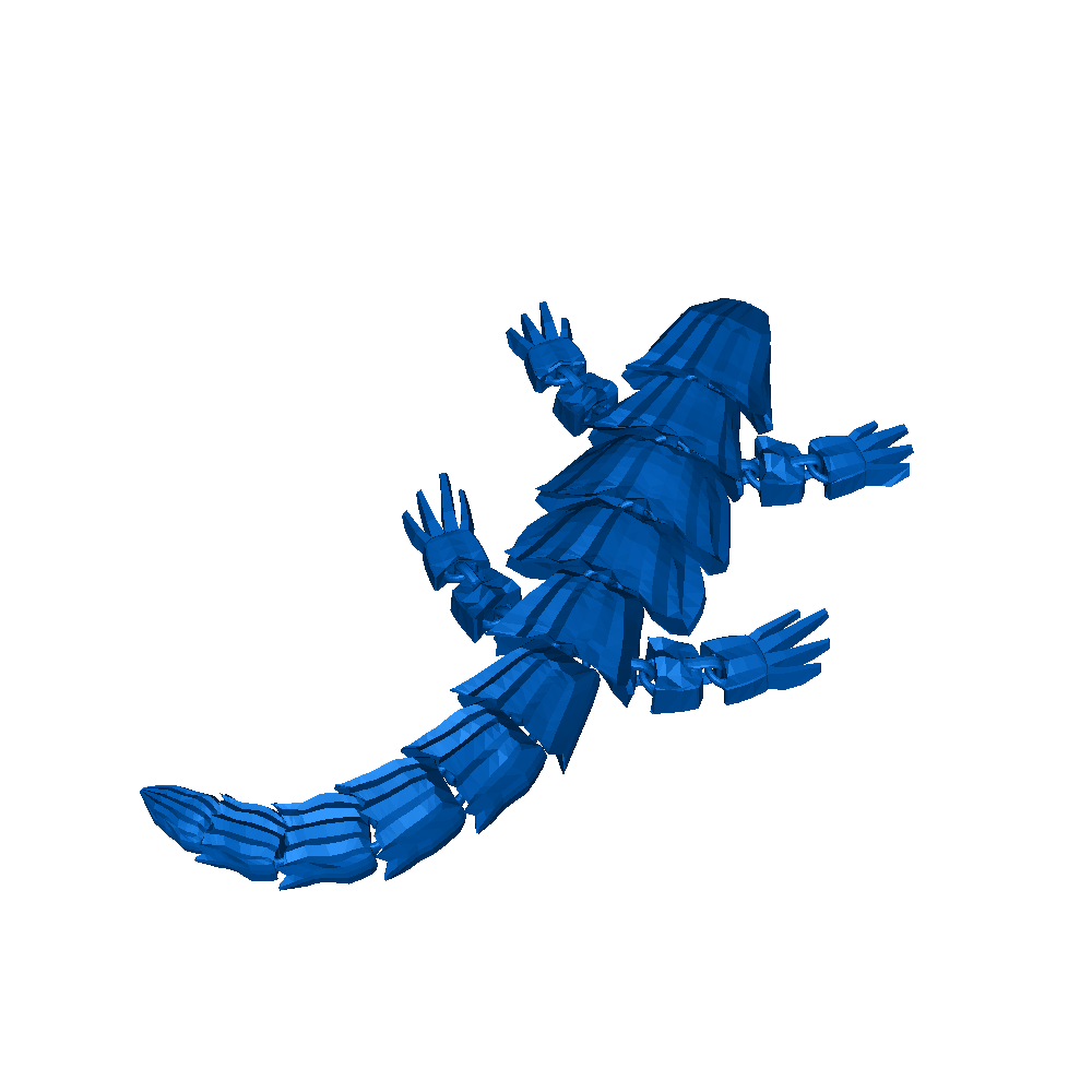 Armadillo Lizard - Articulated | 3D models download | Creality Cloud