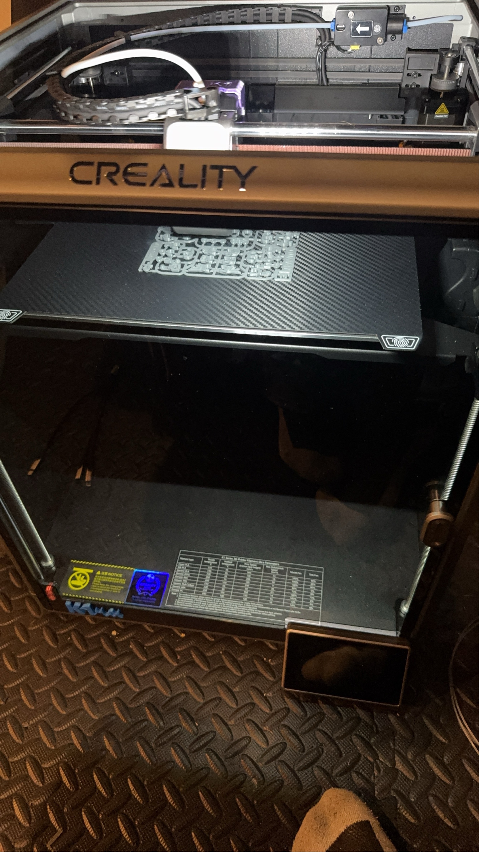 Can someone explain how to add a gcode to drop the build plate all the way down when a print is ...