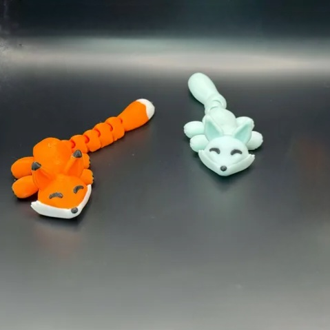Characters & Creatures STL Download - Articulated Sleepy Foxby Webstuffies