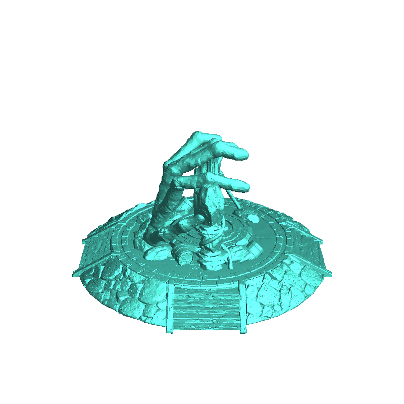 Miniature Games & Accessories STL Download - Fantasy altar on platform ...