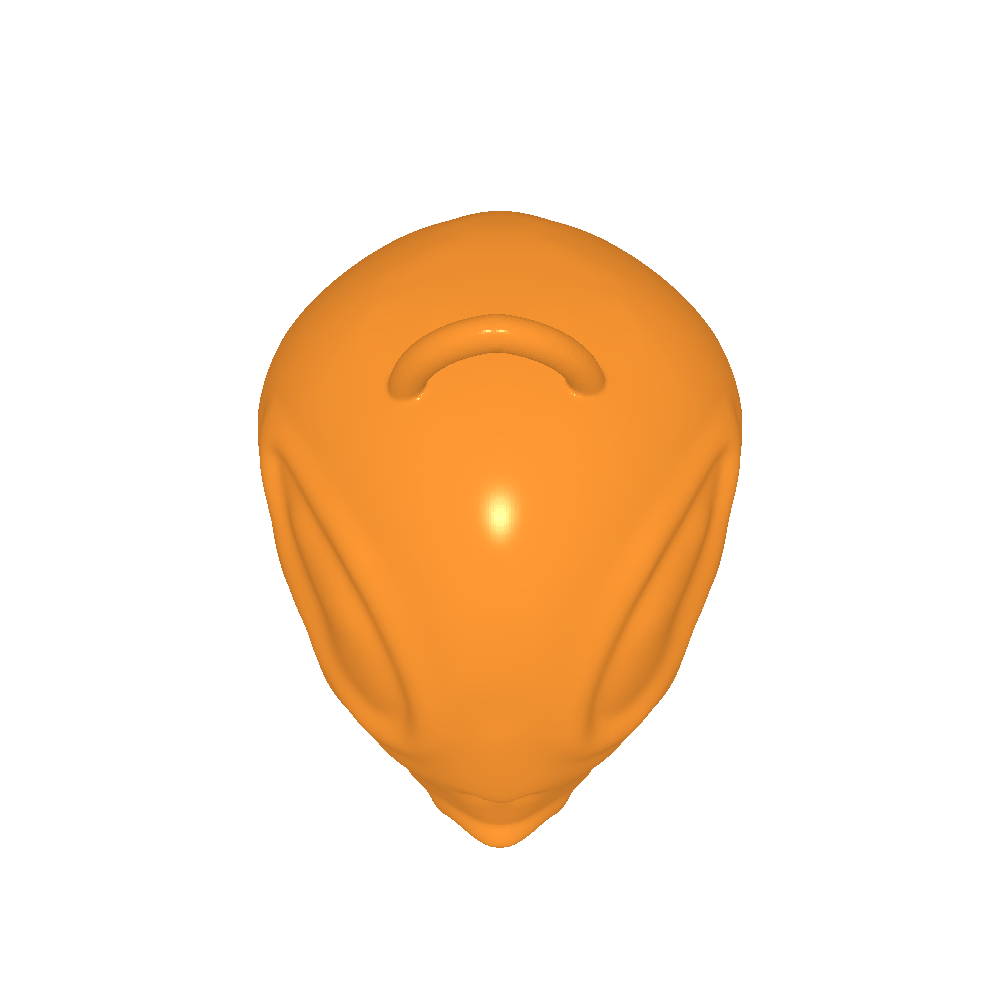 3D Printer Files | 3MF File | alien head keychain | Creality Cloud