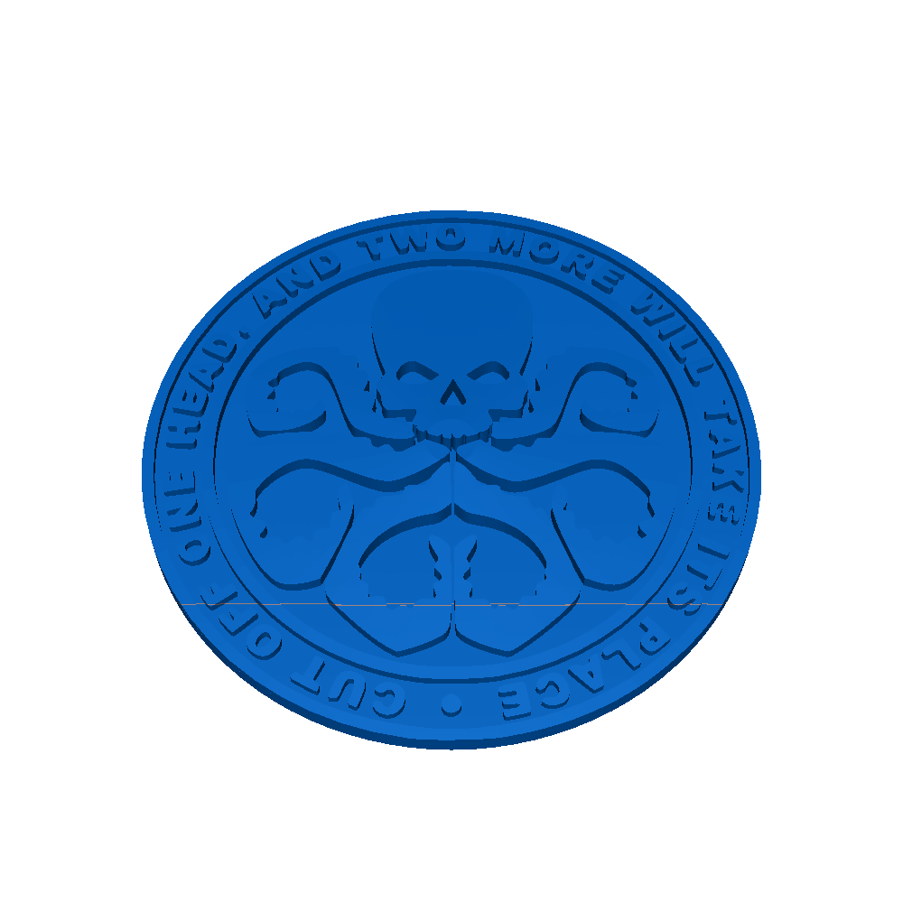 Free Badges & Coins STL Download - hydra badgeby danissann