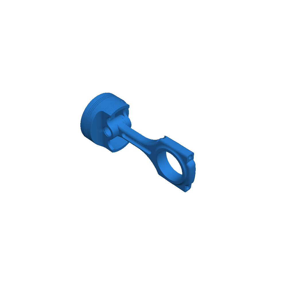 Free Other STL Download - piston and rod key chainby Johan Swart