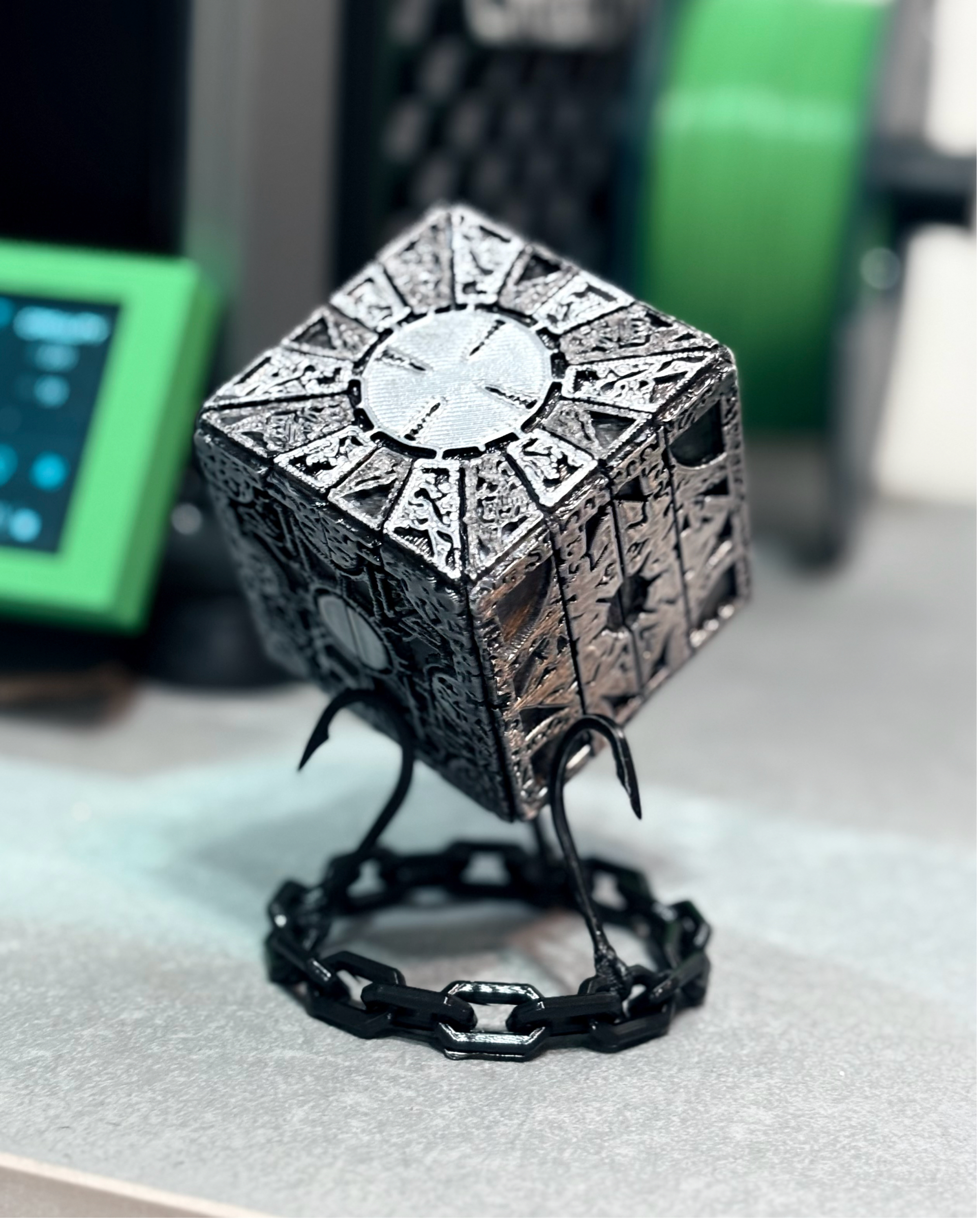 Hellraiser puzzle box cube with stand | Creality Cloud
