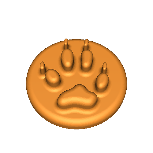 Free Board Games & Card Games STL Download - Red fox foot printby ...