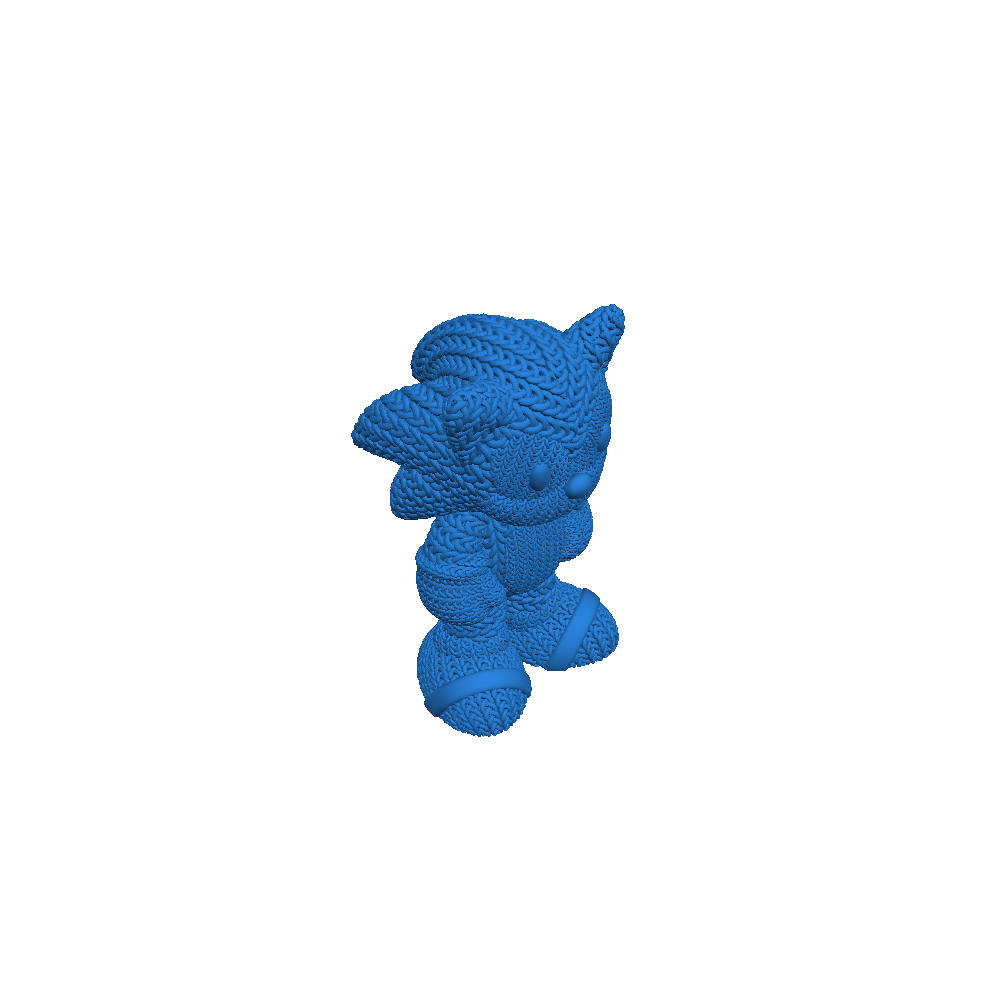 Characters & Creatures STL Download - knitted sonic the hedgehogby ...