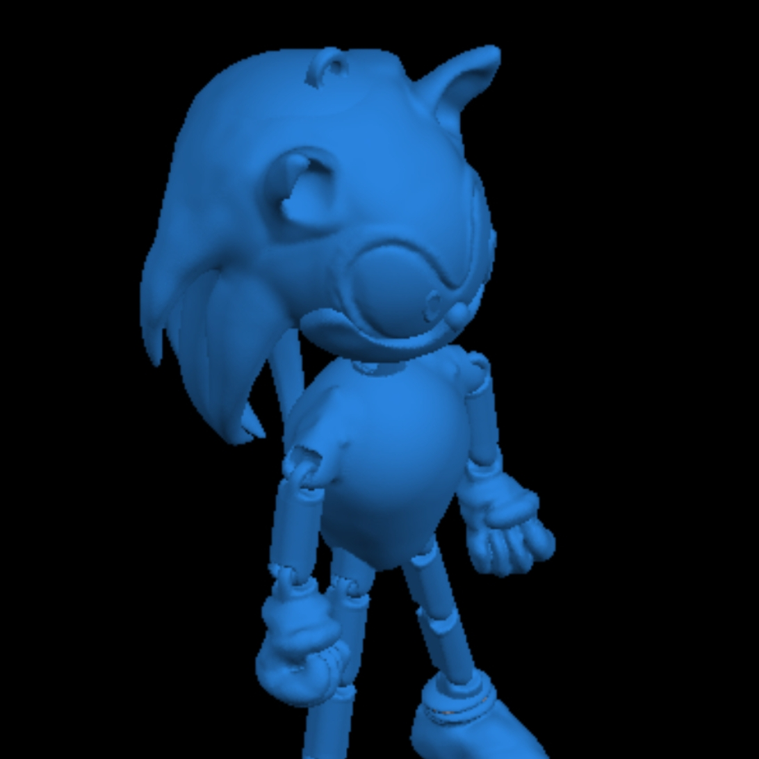 Free Characters & Creatures STL Download - Sonicby JUAN DEL RIO