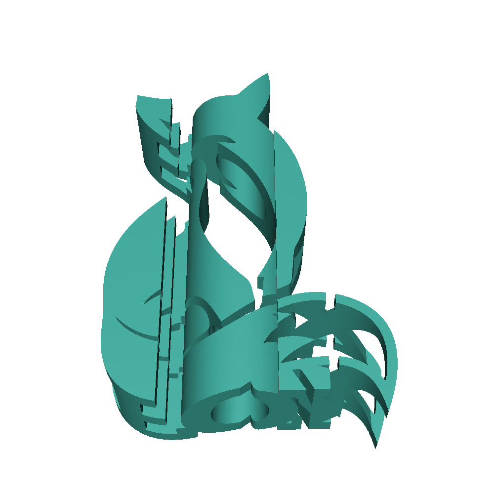 Digital Art STL Download - text flip foxby NDI TECH yt