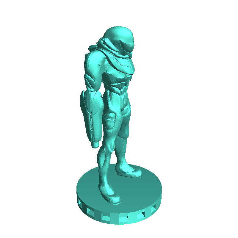 Characters & Creatures STL Download - Samus Fusion suitby OffSetEyeBrow