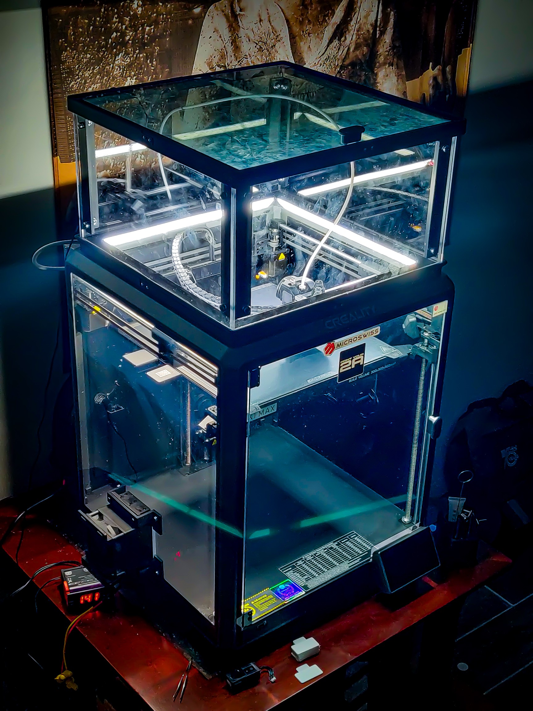 Hello!! First post, thought I'd share my K1 Max setup. Got the printer over Christmas, so I'm ...