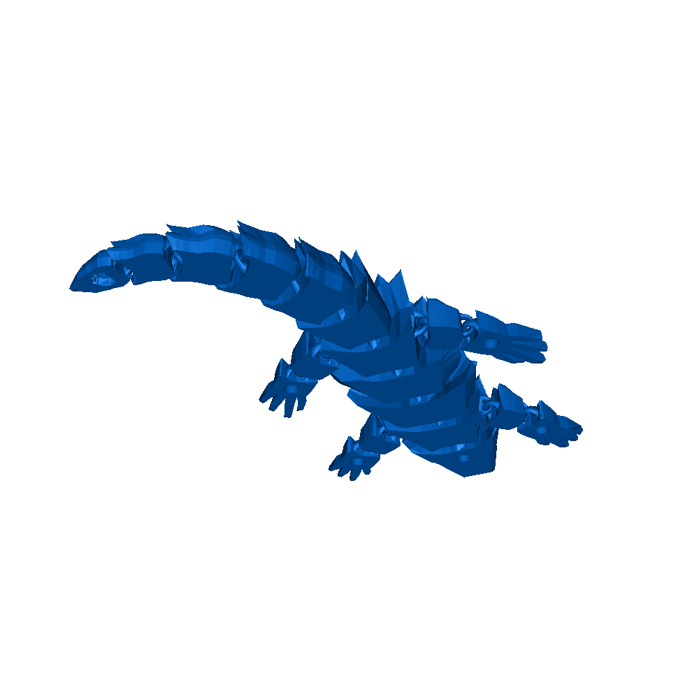 Armadillo Lizard - Articulated | 3D models download | Creality Cloud