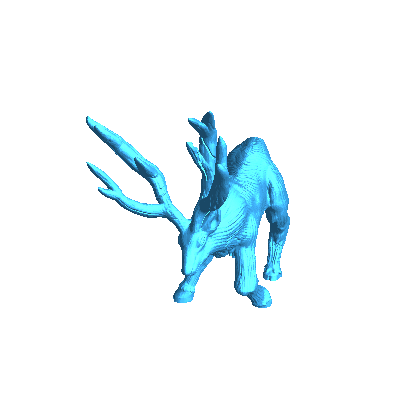 Characters & Creatures STL Download - Stag Actionby M3DM