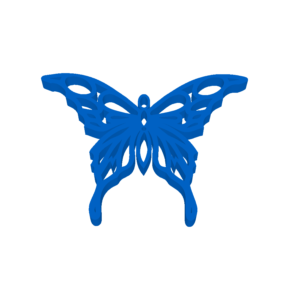 3D Printer Files | 3MF File | butterfly pendent | Creality Cloud