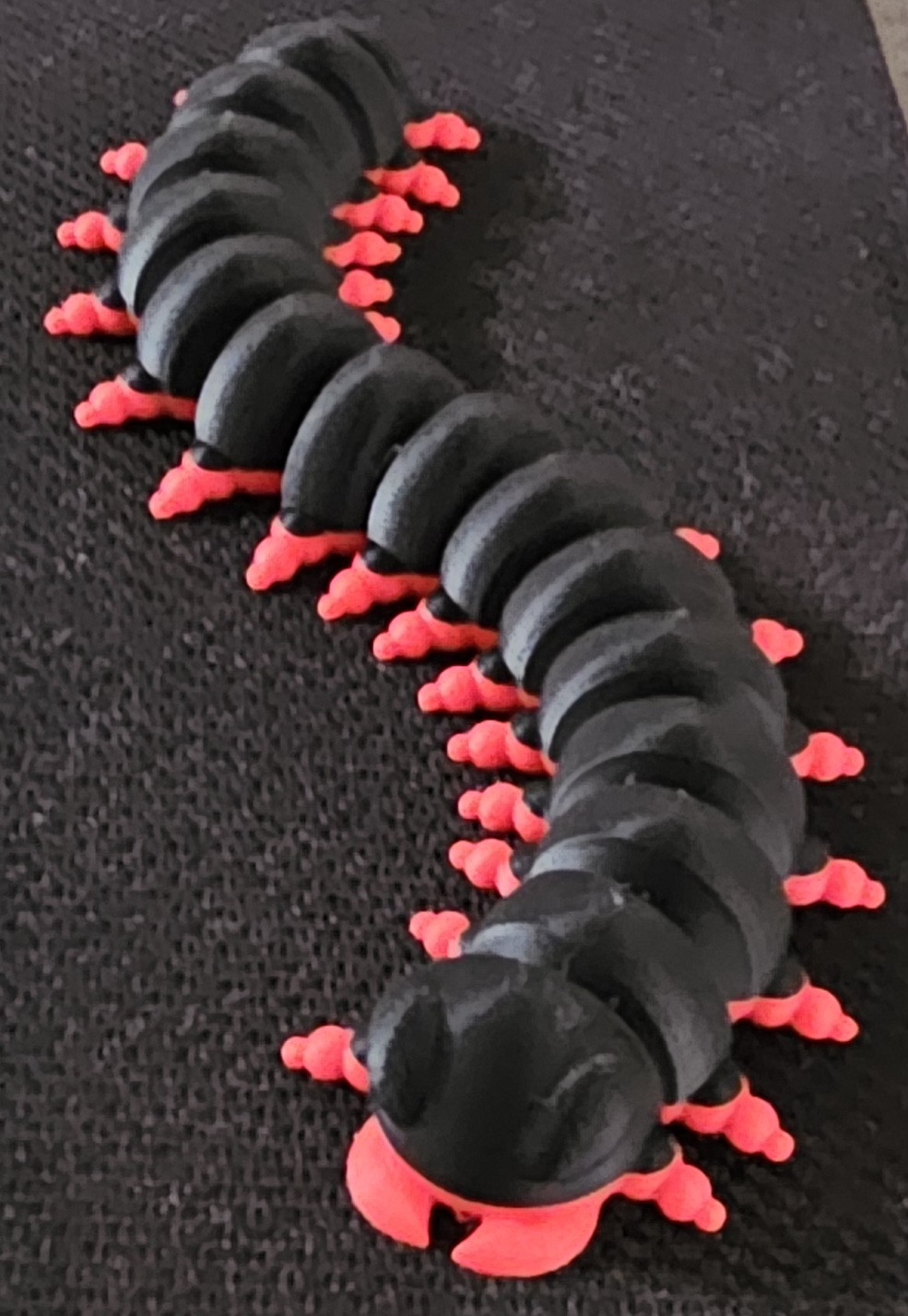 printed on K1C at .08 changed the filament at the top of the legs to ...