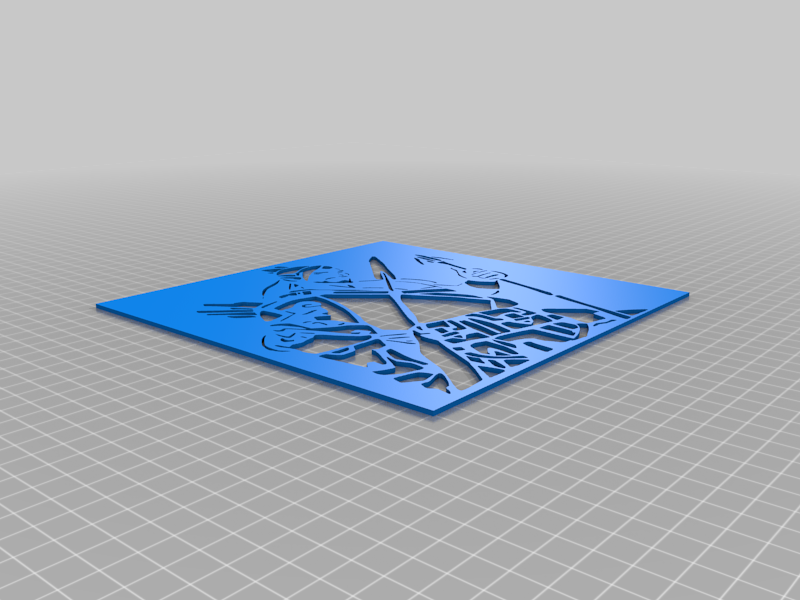 Free Digital Art STL Download - Hanzo stencilby SMT_M 🦊