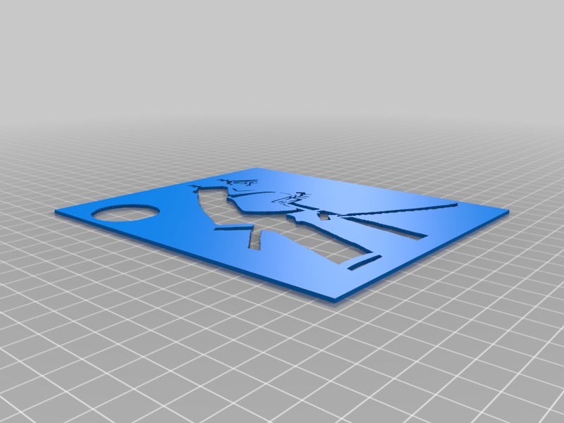 Free Digital Art STL Download - Samurai Jack stencilby SMT_M 🦊