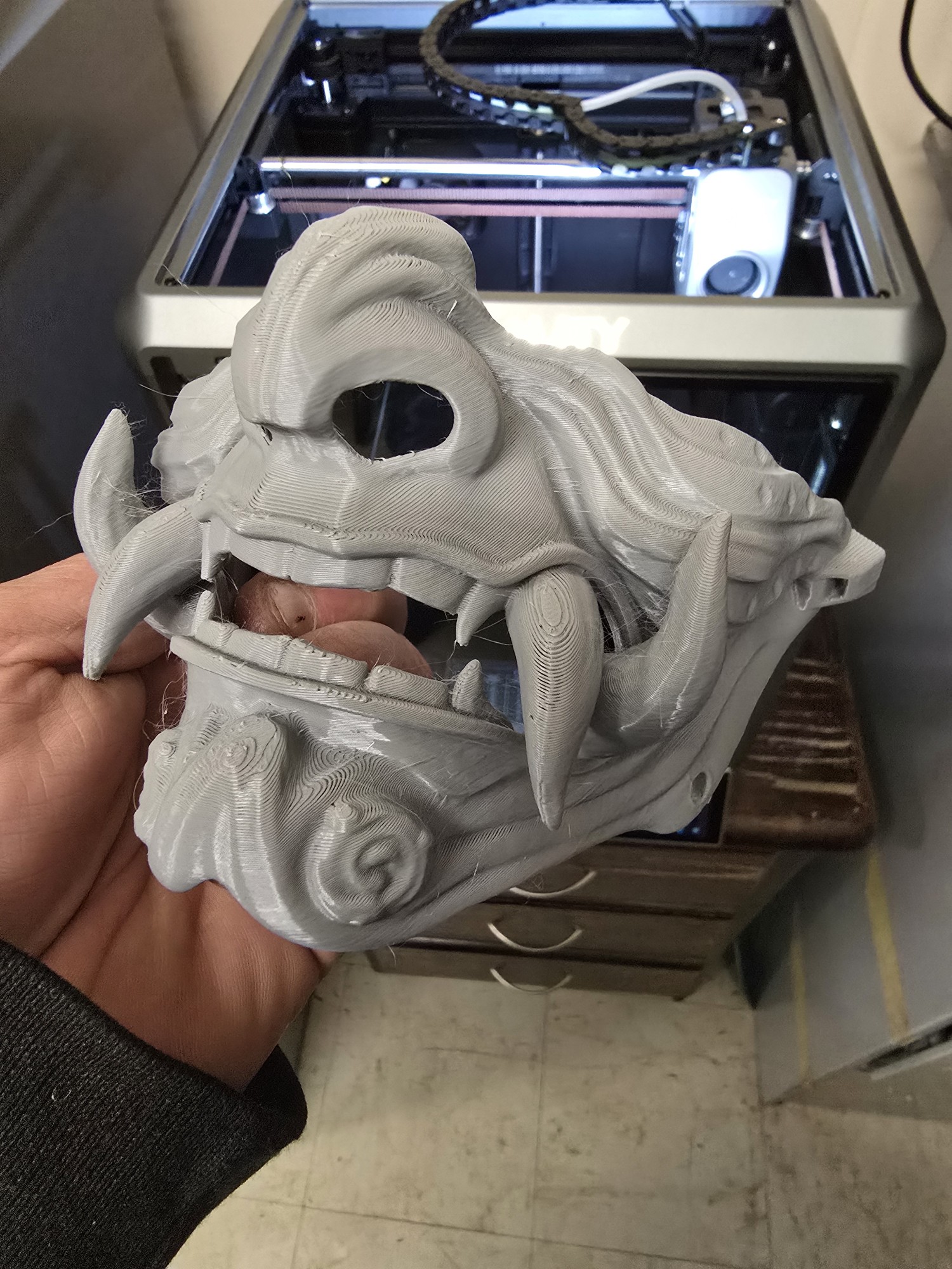 Great mask with nice detail, just makes sure you add atleast 12mm to witdh for scale! | Creality ...