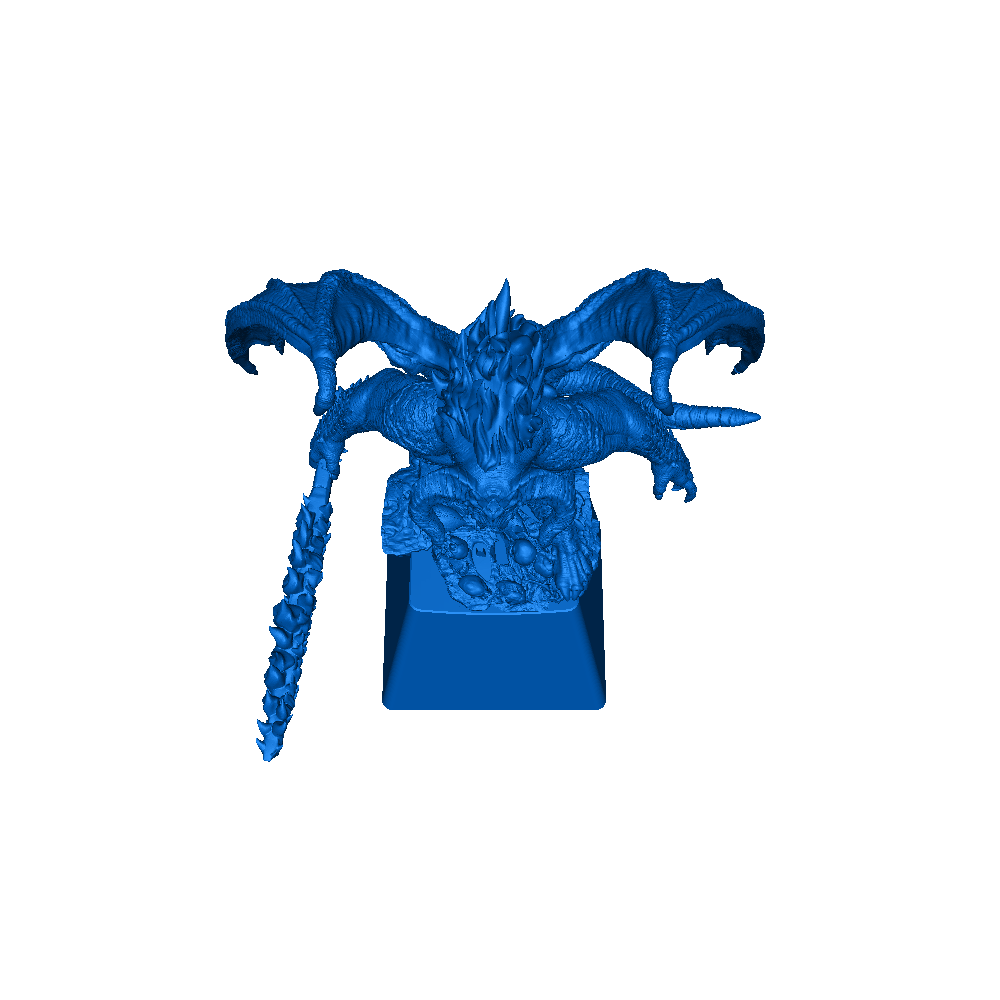 Miniature Games & Accessories STL Download - Balrog keycapby Alberto Leal