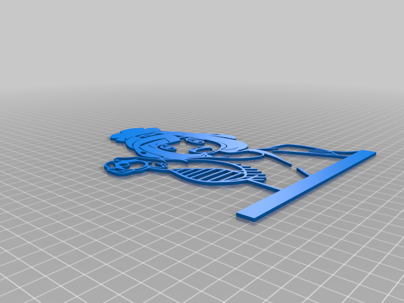 Free Characters & Creatures STL Download - 2D Moon/Seleneby SMT_M 🦊