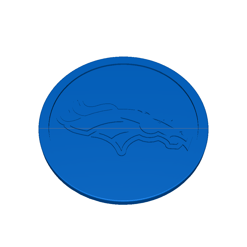 Free Badges & Coins STL Download - Denver broncos stamp coasterby ...