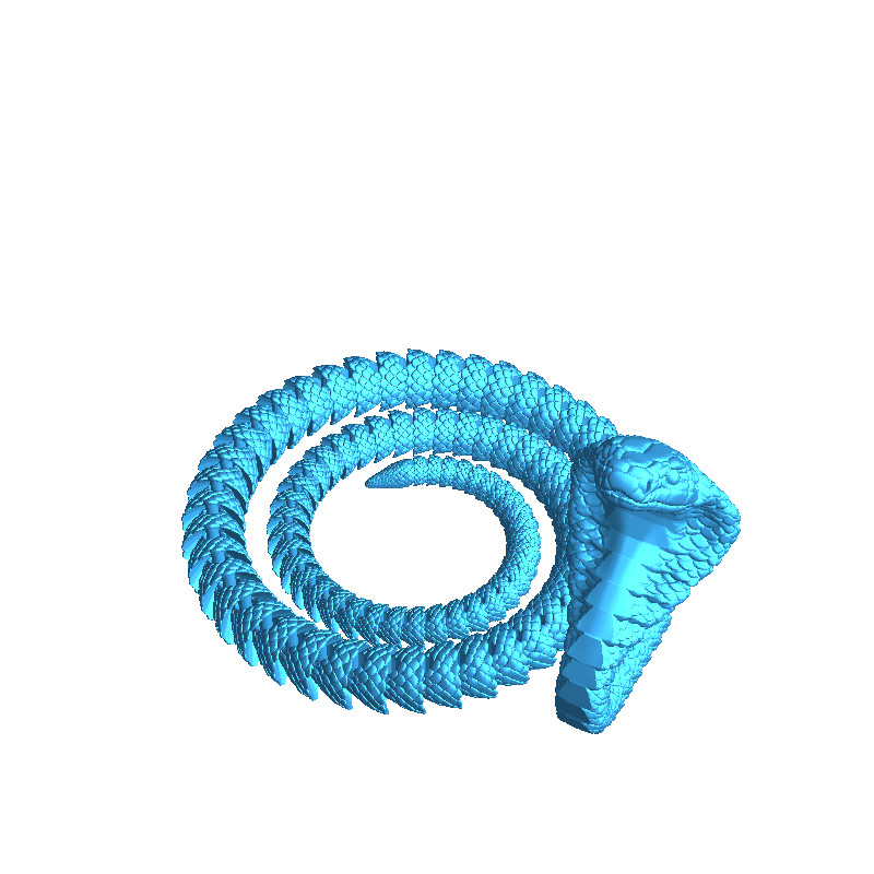 This cobra is spectacular. It came out beautifully. I used black forge ...