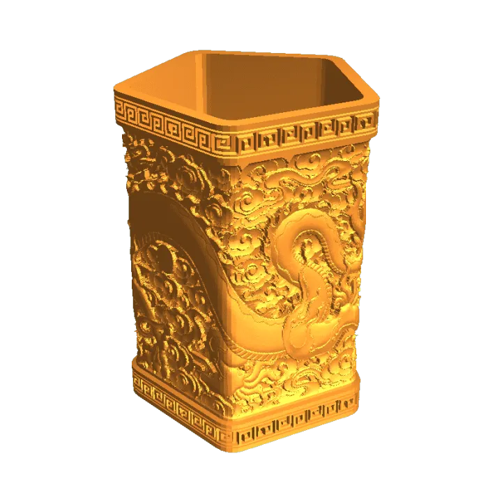 Free Home Decorations & Ornaments STL Download - Dragon vaseby Muhammad Shayan