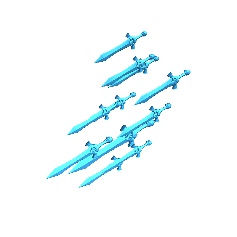 Free Other STL Download - Quicksilver Swords - endless spell by SMT_M 🦊
