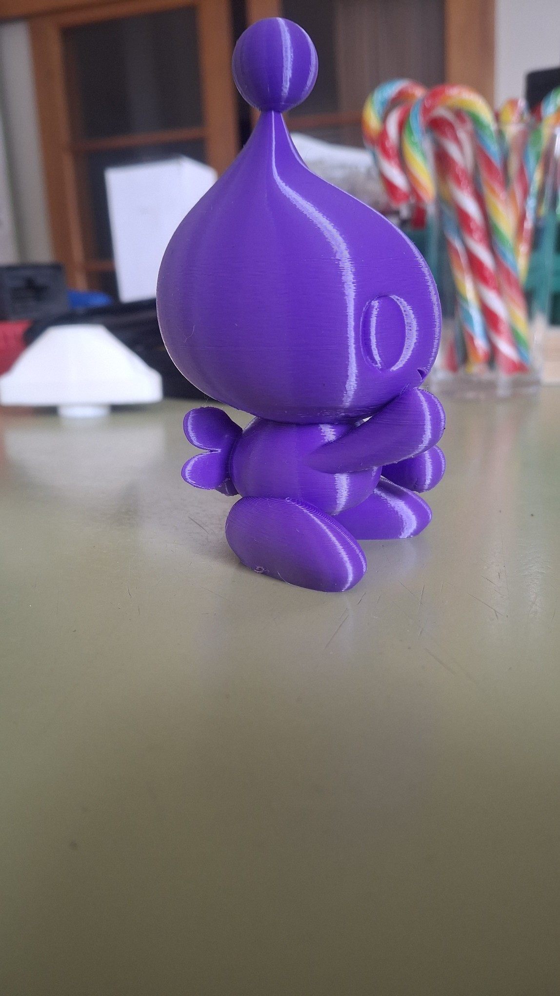 had some purple pla loaded so thought ide print him before I change ...