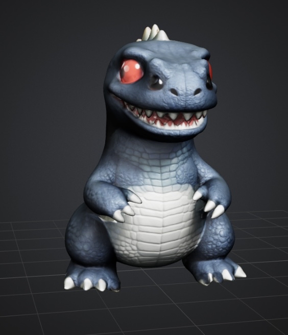 Chibi Godzilla | 3D models download | Creality Cloud
