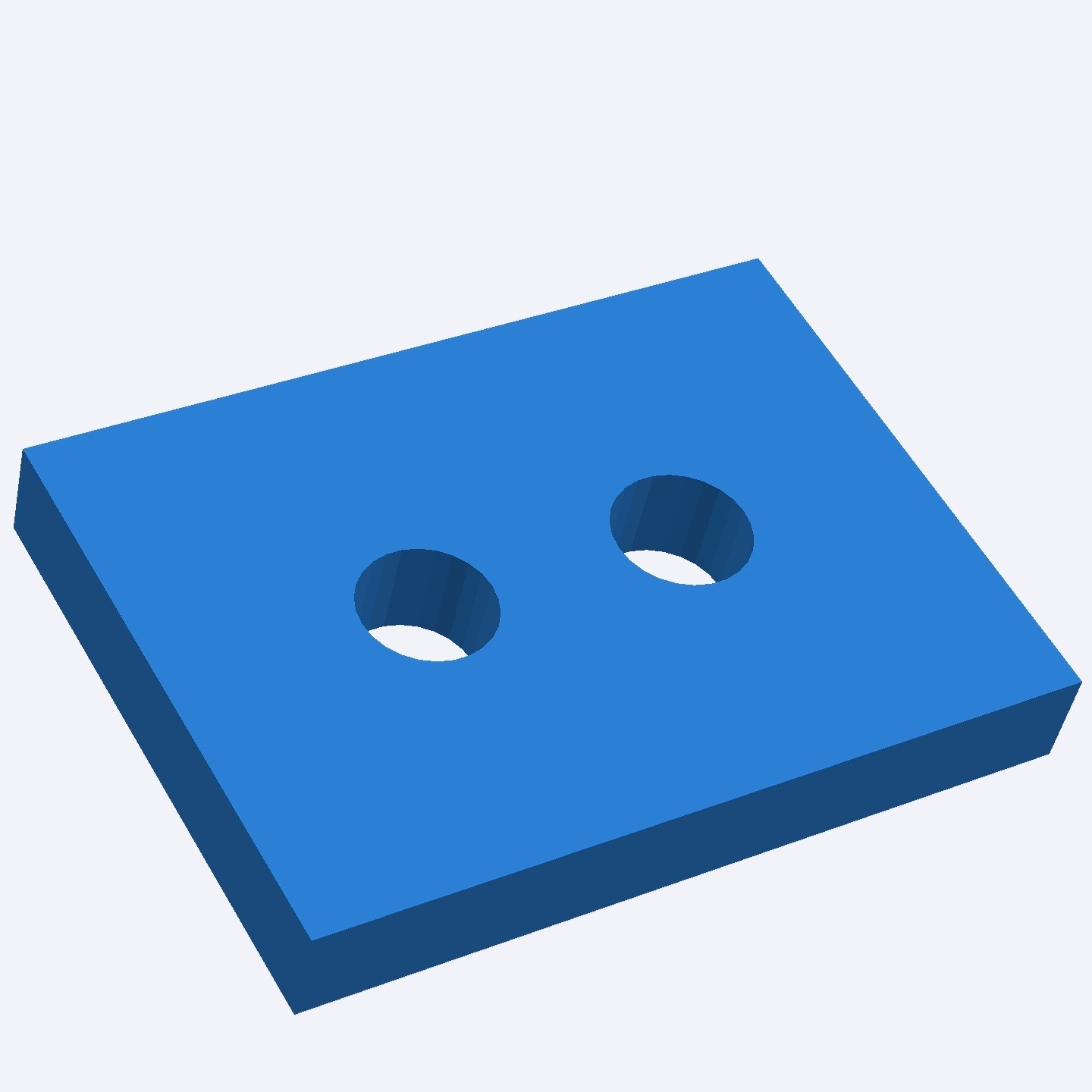 Free Other STL Download - Rectangle with two holesby Awesome