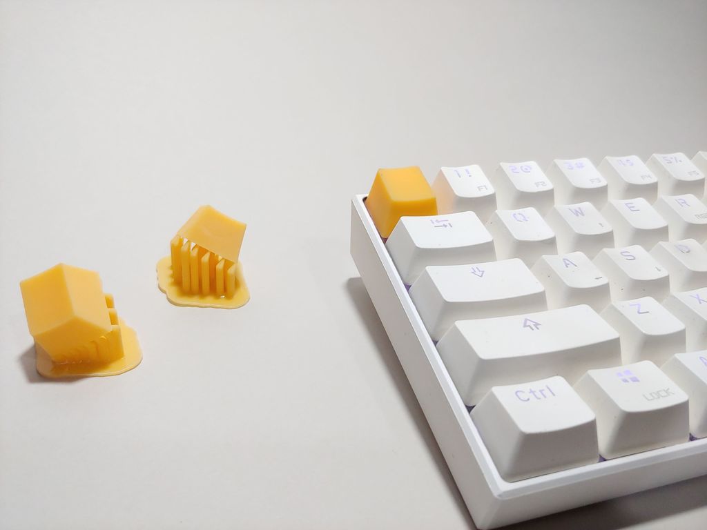 row 1 1u blank keycap for cherry mx style switches | 3D models download ...