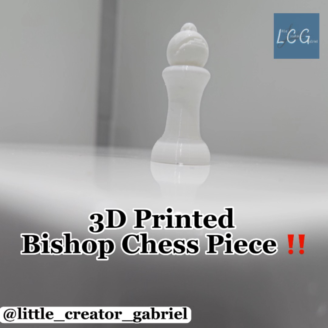 Here’s the Design Process of 3D printing a Bishop Chess Piece ♟️. Thank ...