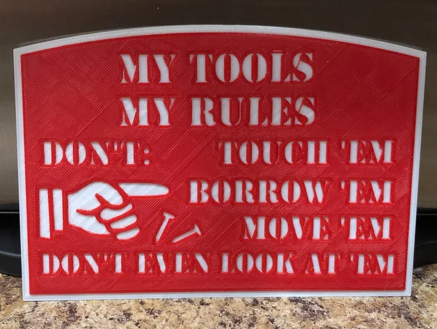 Mechanic tools sign | 3D models download | Creality Cloud