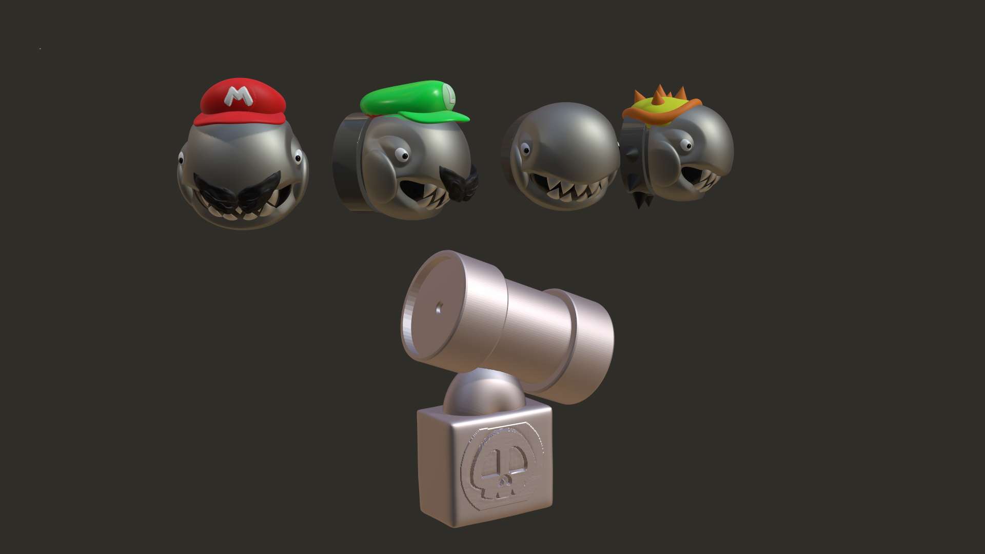 The Inspired Mario Bros Bullet Collection Set | 3D models download ...