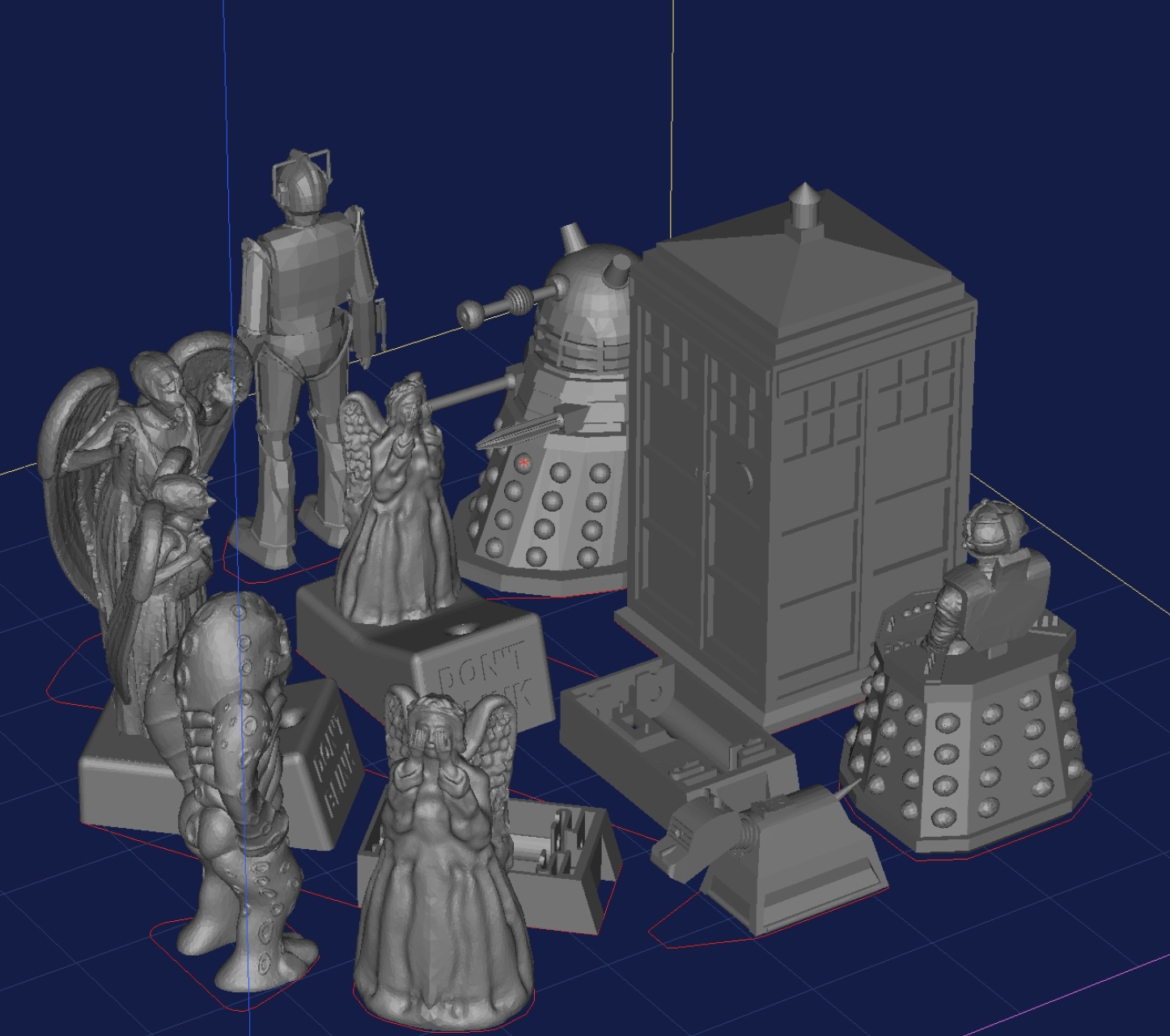 Dr who figures | 3D models download | Creality Cloud