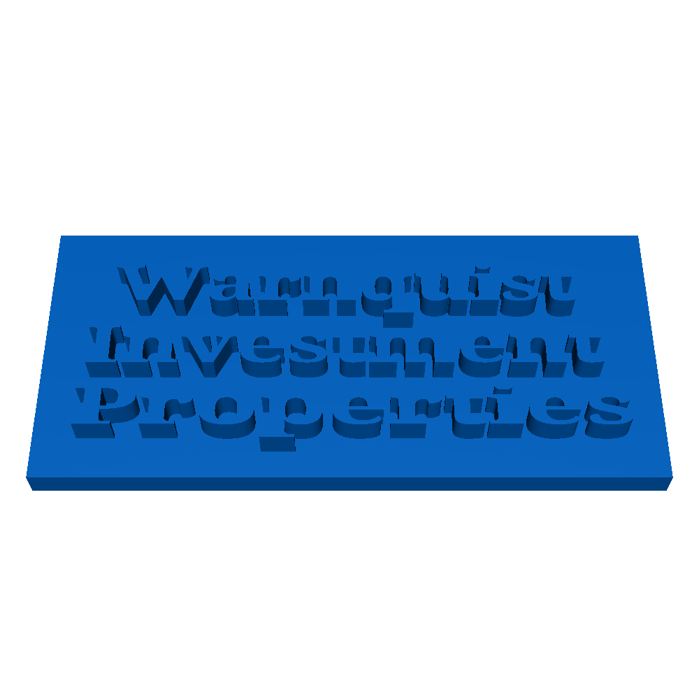 Digital Art STL Download - Warnquist Investments by Bot Boi