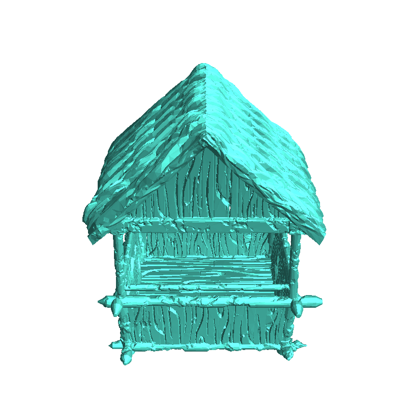 Other STL Download - Medieval wooden post on platform with guard post ...